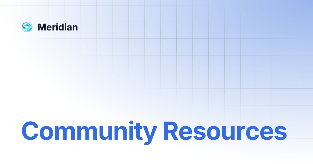 Community Resources | Meridian
